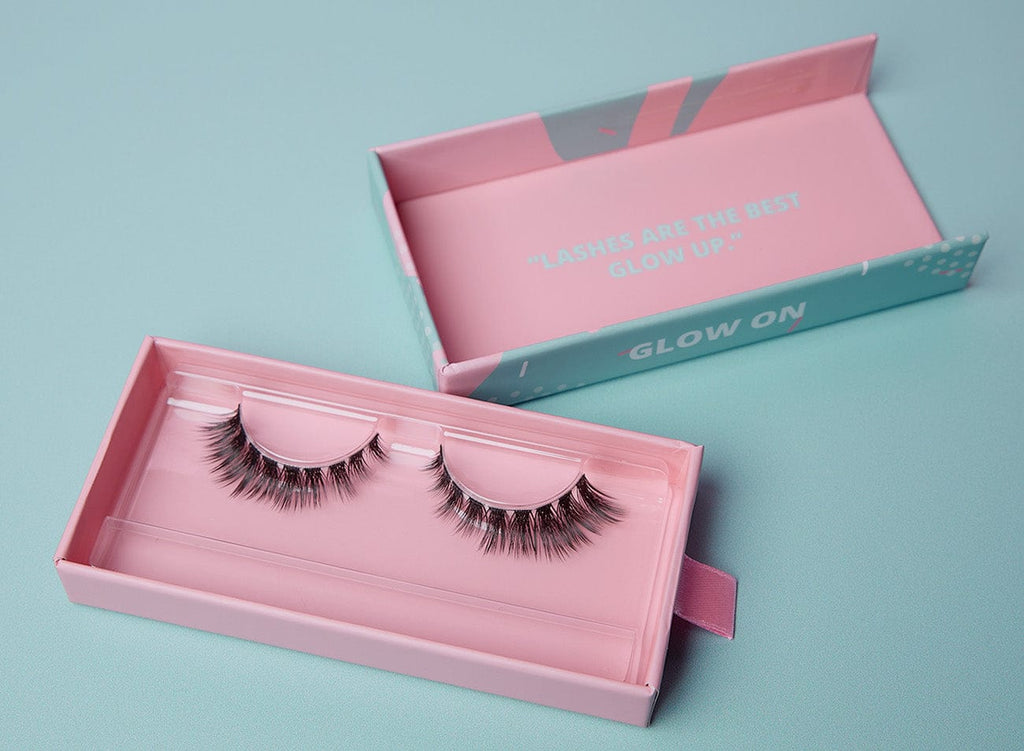 Glow On – voluminöse C‑Curl Mini Box Wimpern 8‑14 mm für Cat‑Eye Look ...